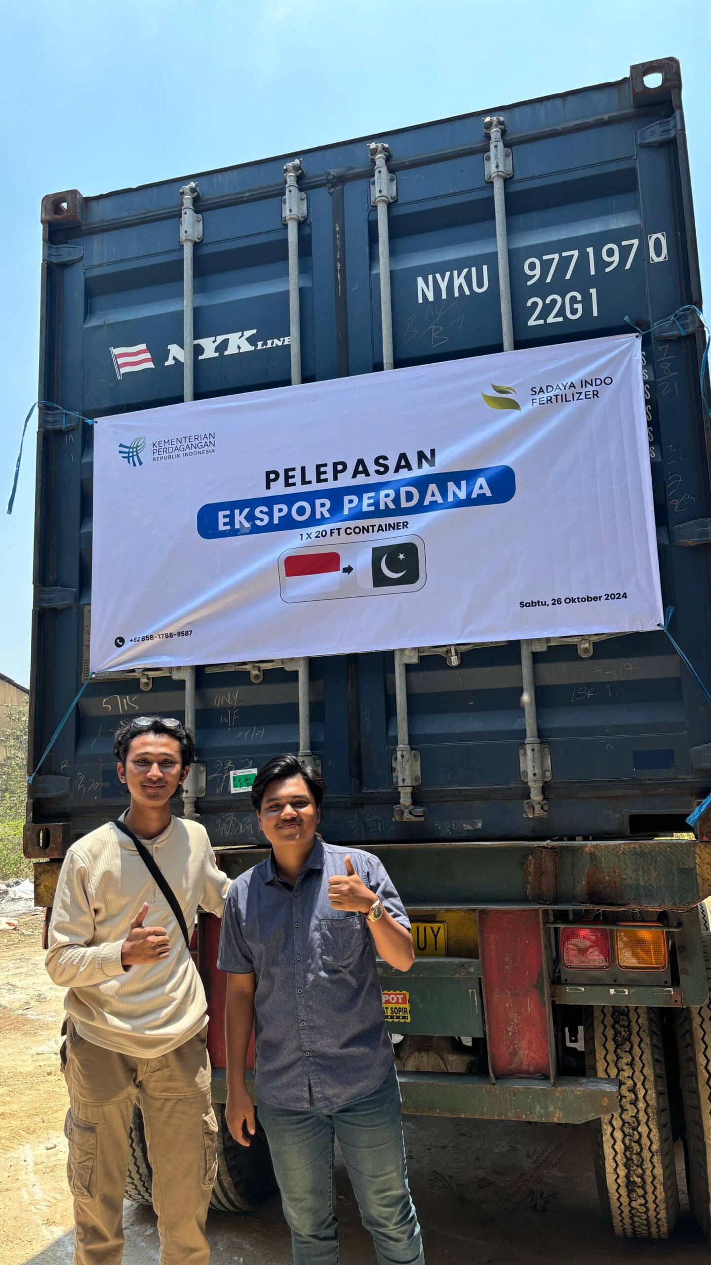 Sadaya Indo Fertilizer Berhasil Melakukan Ekspor Pupuk 25 Ton ke Pakistan!